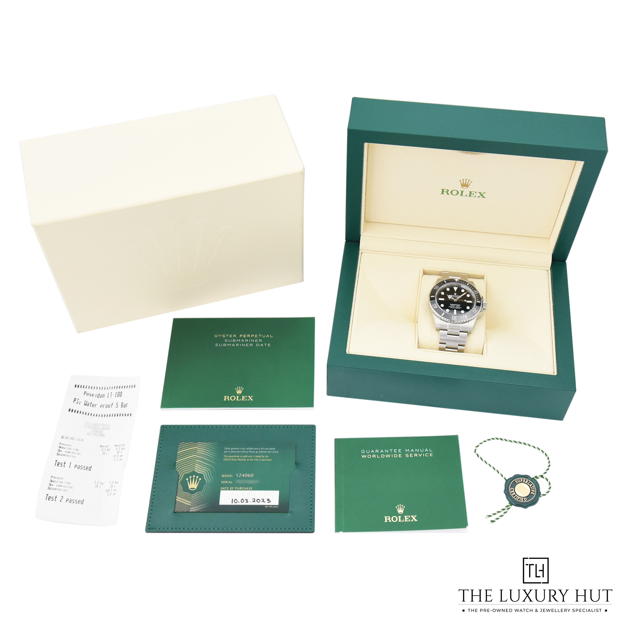 Buy Rolex Submariner No Date Watch Ref: 124060 - Shop The Luxury Hut
