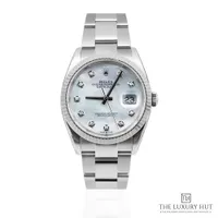 Buy Rolex Datejust 36mm White MOP Diamond Dial 126234